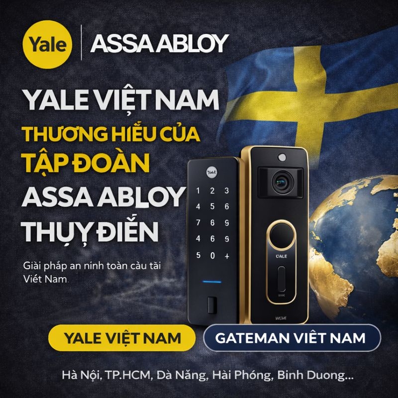 YALE VIỆT NAM THƯƠNG HIỆU CỦA TẬP ĐOÀN ASSAABLOY THUỴ ĐIỂN